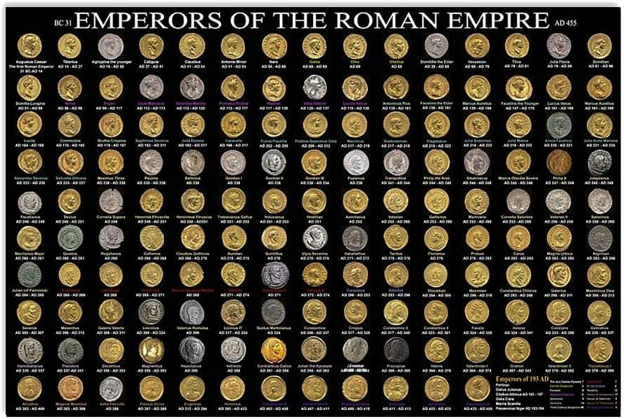 Roman Emperor Knowledge Metal Posters Emperors Of The Roman Empire ...