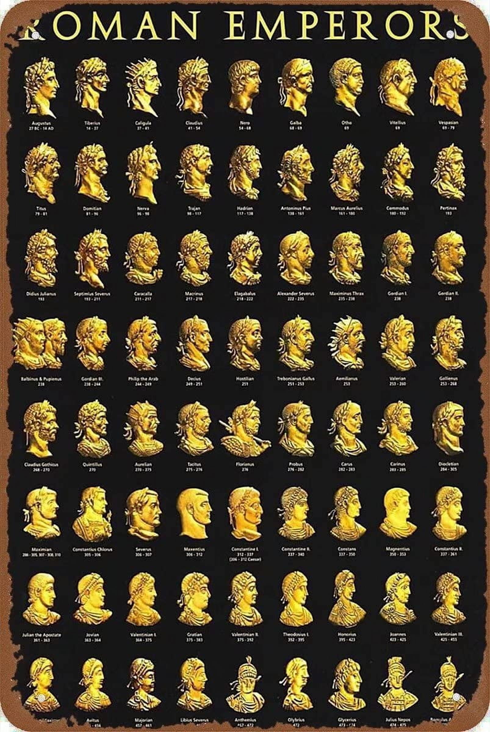 Roman Emperor Mike Duncan Roman History Poster Pewter Sign Opening ...