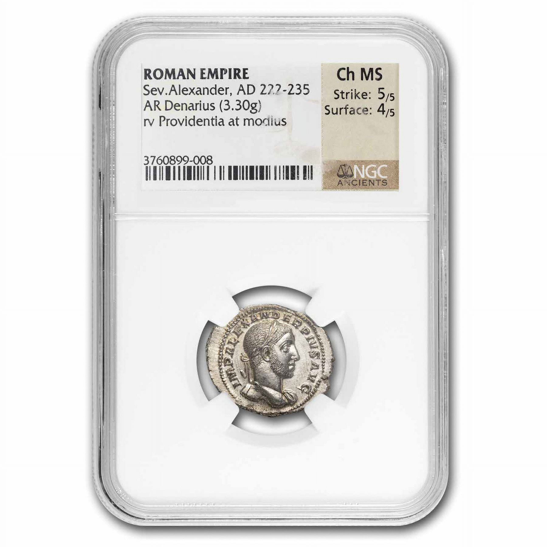 Roman Empire AR Denarius Severus Alex. (222-235 AD) Ch MS NGC - Walmart.com