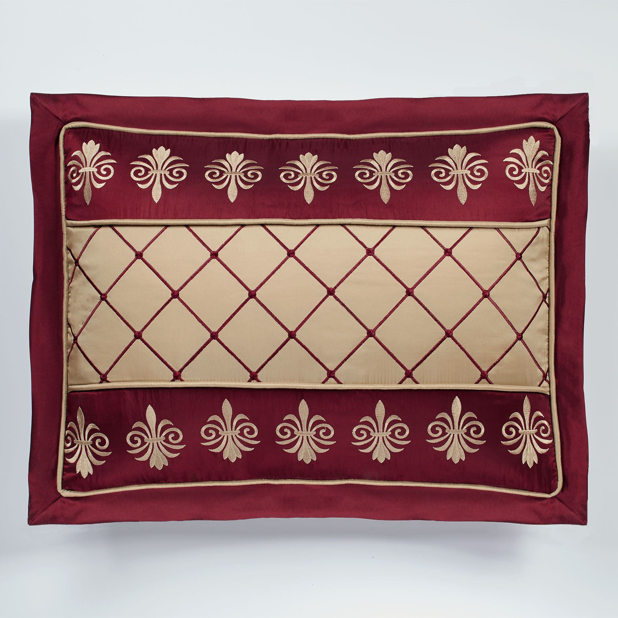 Roman Empire Collection - Gold Burgundy - Tailored Sham - Decorative ...