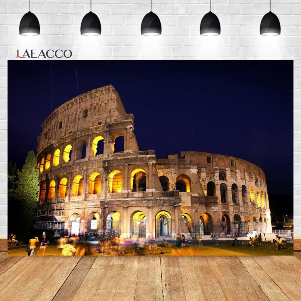 Roman Empire Colosseum Backdrop Ancient Amphitheatre Ruin Family Italy ...