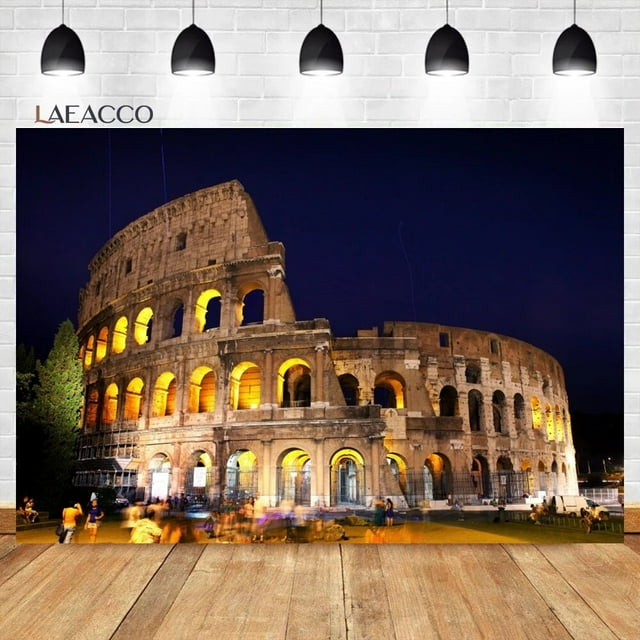 Roman Empire Colosseum Backdrop Ancient Amphitheatre Ruin Family Italy ...
