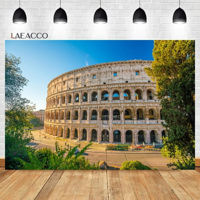 Roman Empire Colosseum Backdrop Ancient Amphitheatre Ruin Family Italy ...