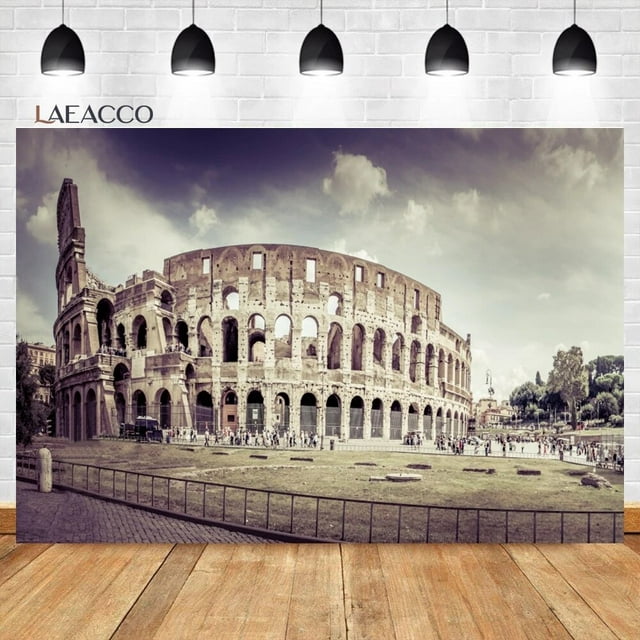 Roman Empire Colosseum Backdrop Ancient Amphitheatre Ruin Family Italy ...