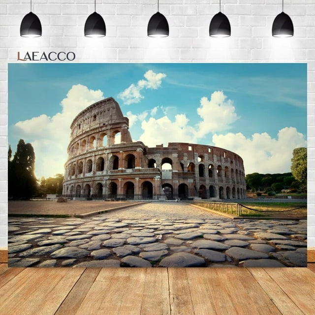 Roman Empire Colosseum Backdrop Ancient Amphitheatre Ruin Family Italy ...