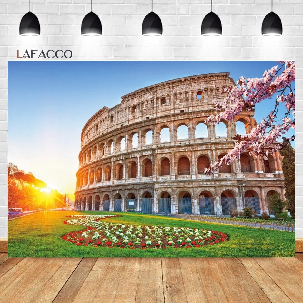 Roman Empire Colosseum Backdrop Ancient Amphitheatre Ruin Family Italy ...