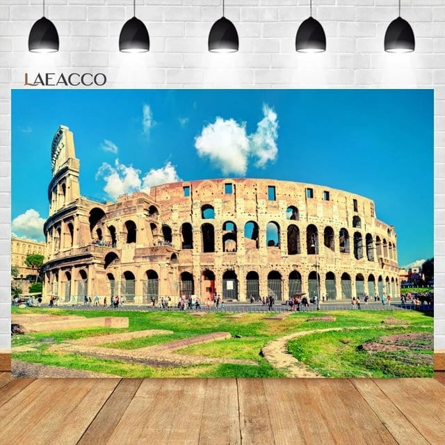 Roman Empire Colosseum Backdrop Ancient Amphitheatre Ruin Family Italy ...