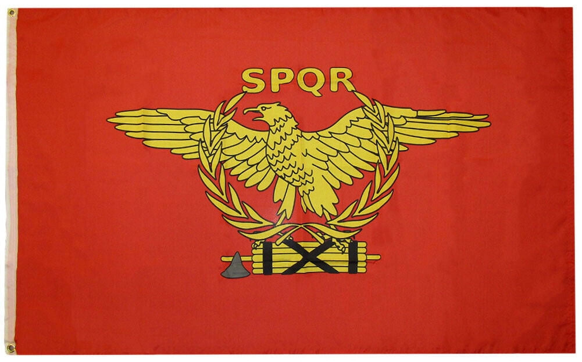 Roman Empire SPQR Senate and People Rome Flag Poly Nylon 3x5 3'x5' Flag ...