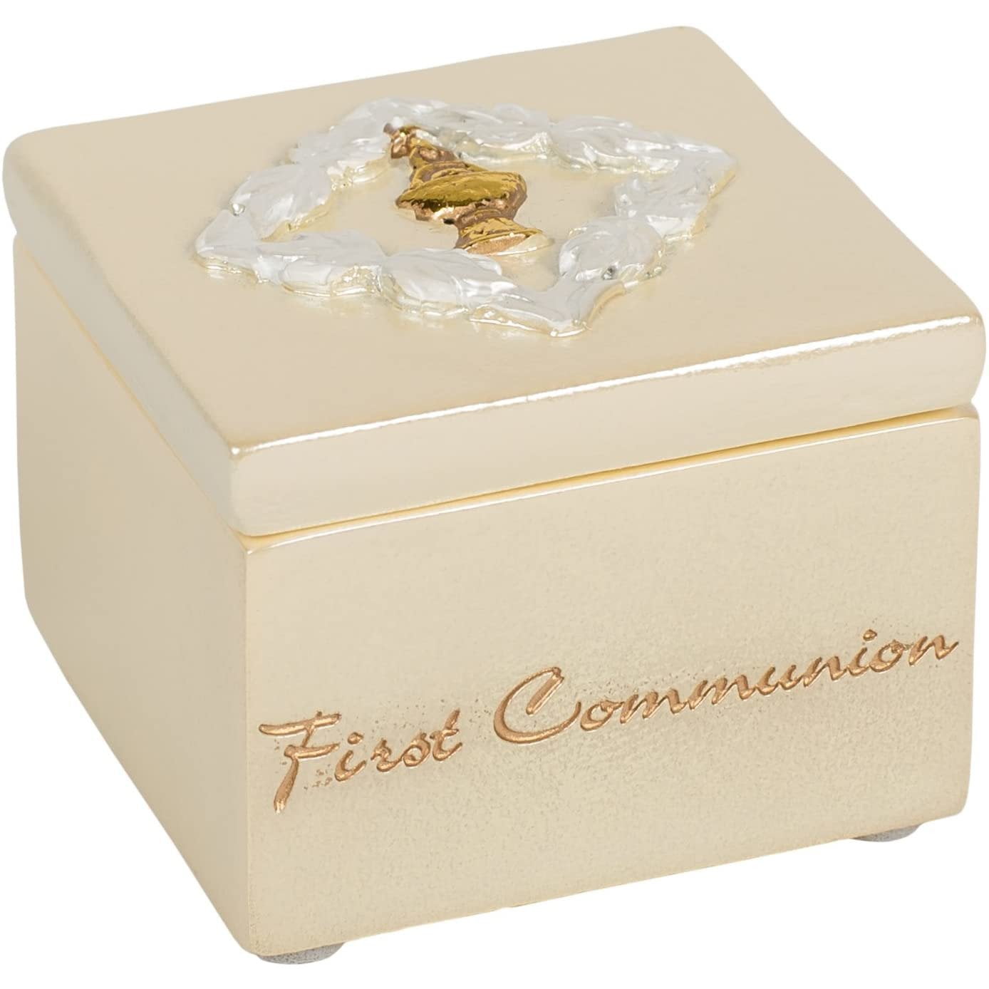 Roman First Communion Gold-Tone Chalice Design in Small Table ...