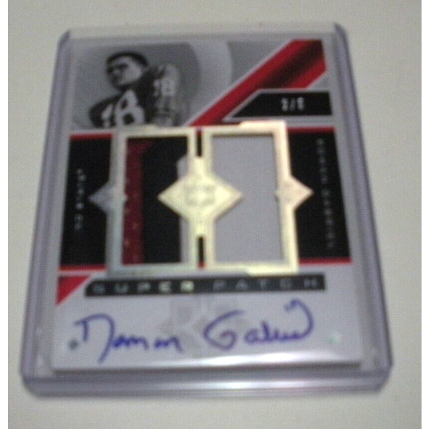 Roman Gabriel Nc State 2013 Upper Deck Dual Worn Jersey Auto 2/5 Signed ...