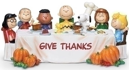 Roman Give Thanks Peanuts Snoopy Charlie Brown Figurine #136002 ...