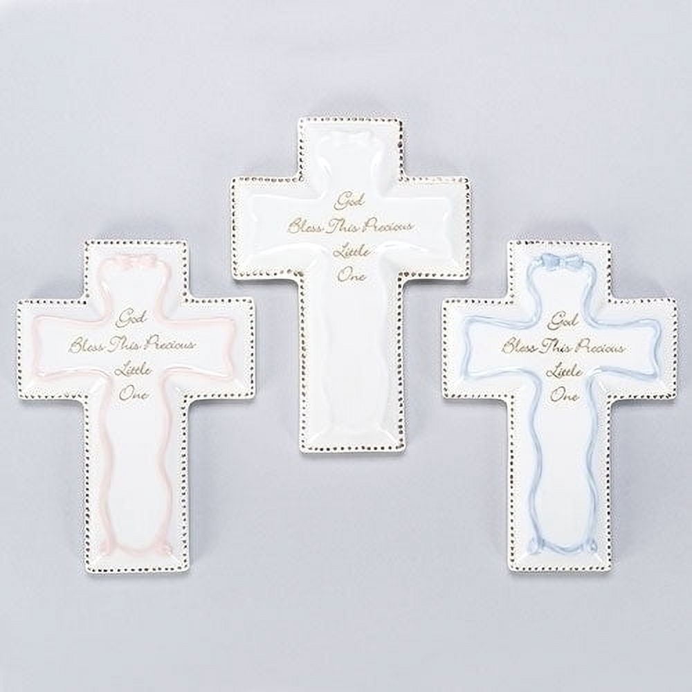 Roman God Bless Porcelain Wall Cross - Walmart.com