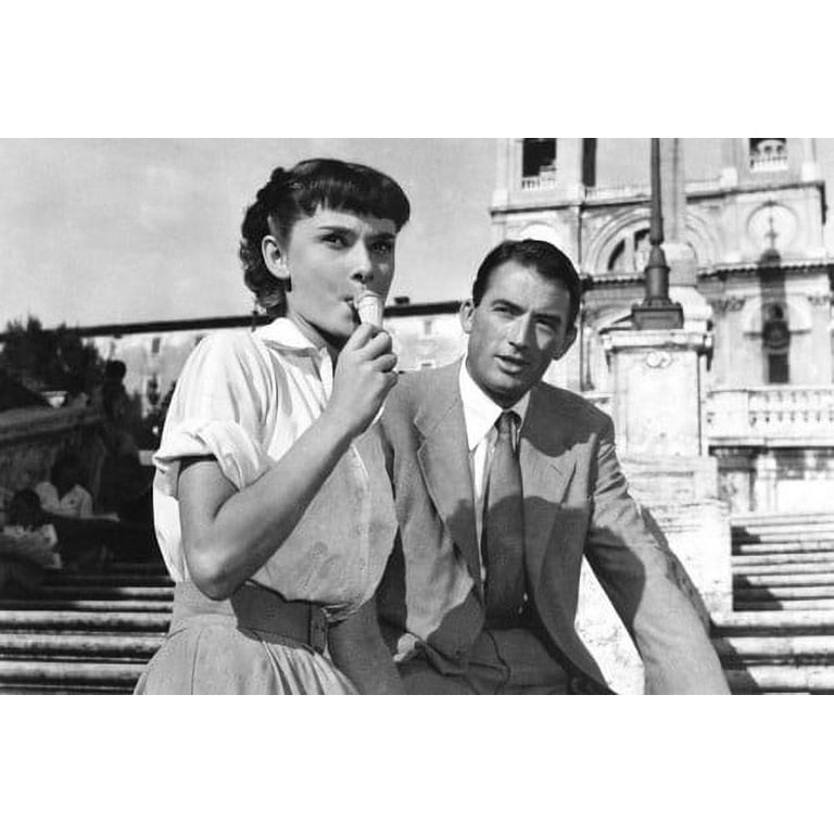 Audrey Hepburn And Gregory Peck Roman Holiday (1953) Starring Gregory