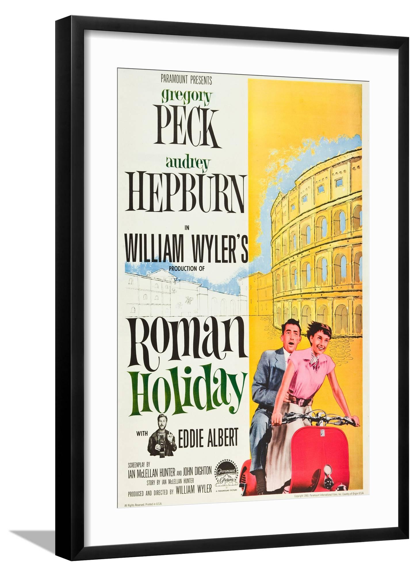 Art.com Roman Holiday, Eddie Albert, Gregory Peck, Audrey Hepburn, 1953 ...