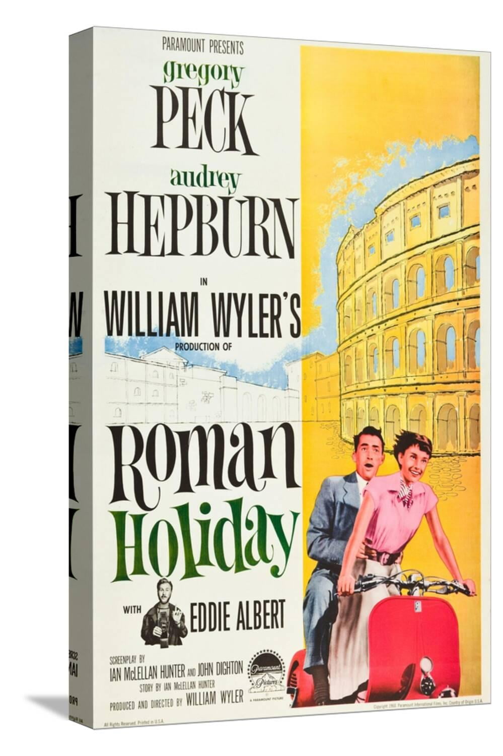 Roman Holiday, Eddie Albert, Gregory Peck, Audrey Hepburn, 1953 ...