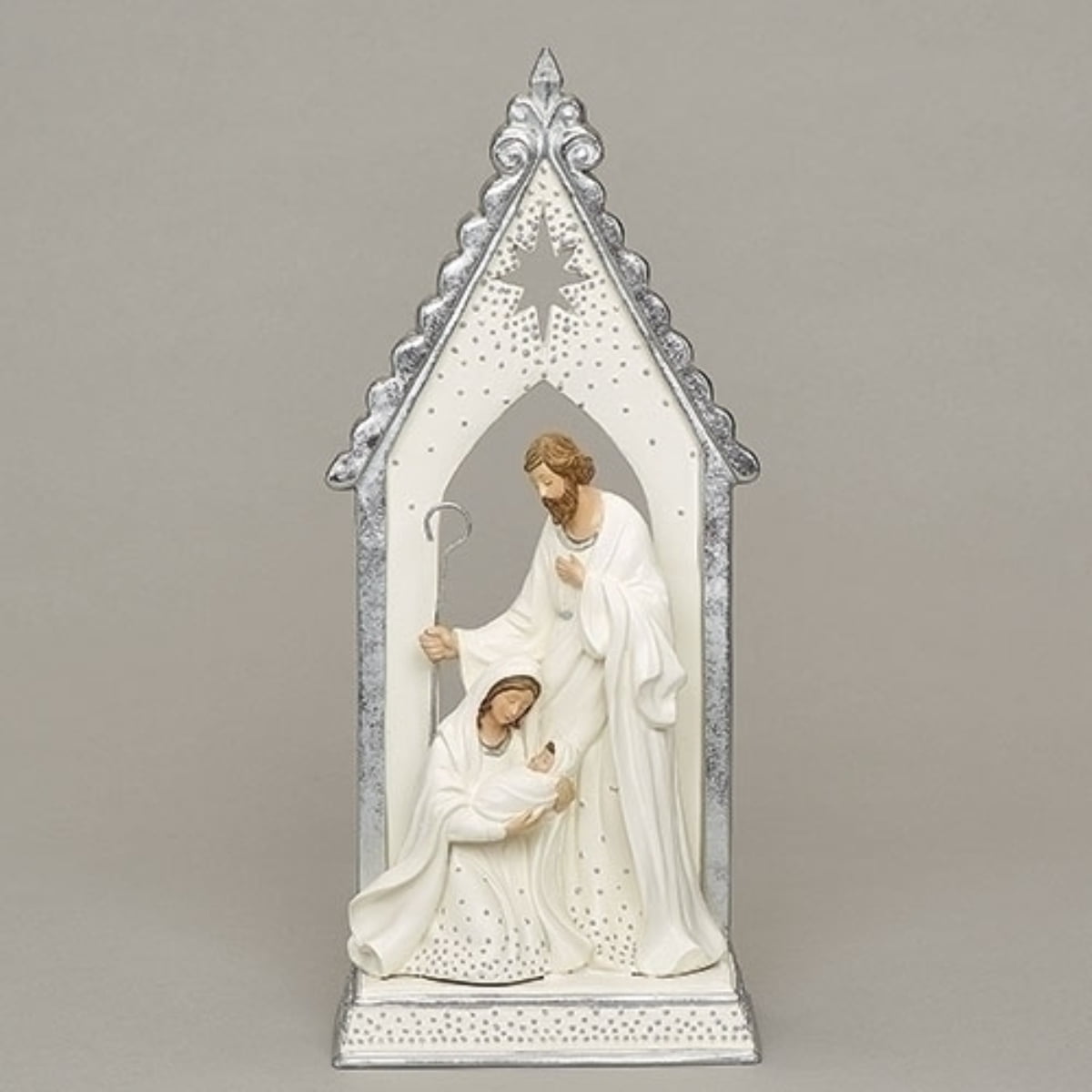 Roman Holy Family Arch Silver Dot Trim Figure - Walmart.com