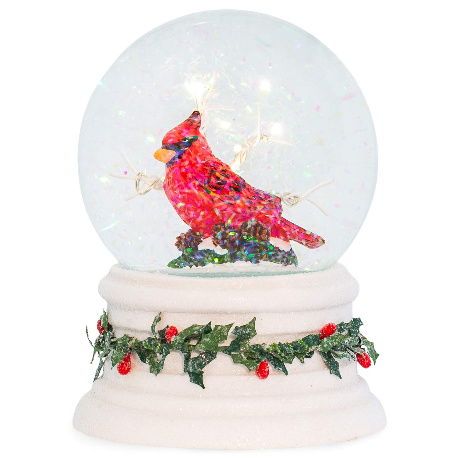 Roman Led Tree in Cardinal Dome White Base/Holly Trim B/O W/O - Walmart.com