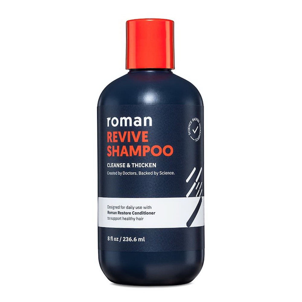 Roman Mens Revive Shampoo Exfoliates And Clarifies With Peppermint, 8 ...