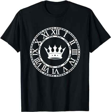 Roman Numerals Clock T-Shirt - Walmart.com