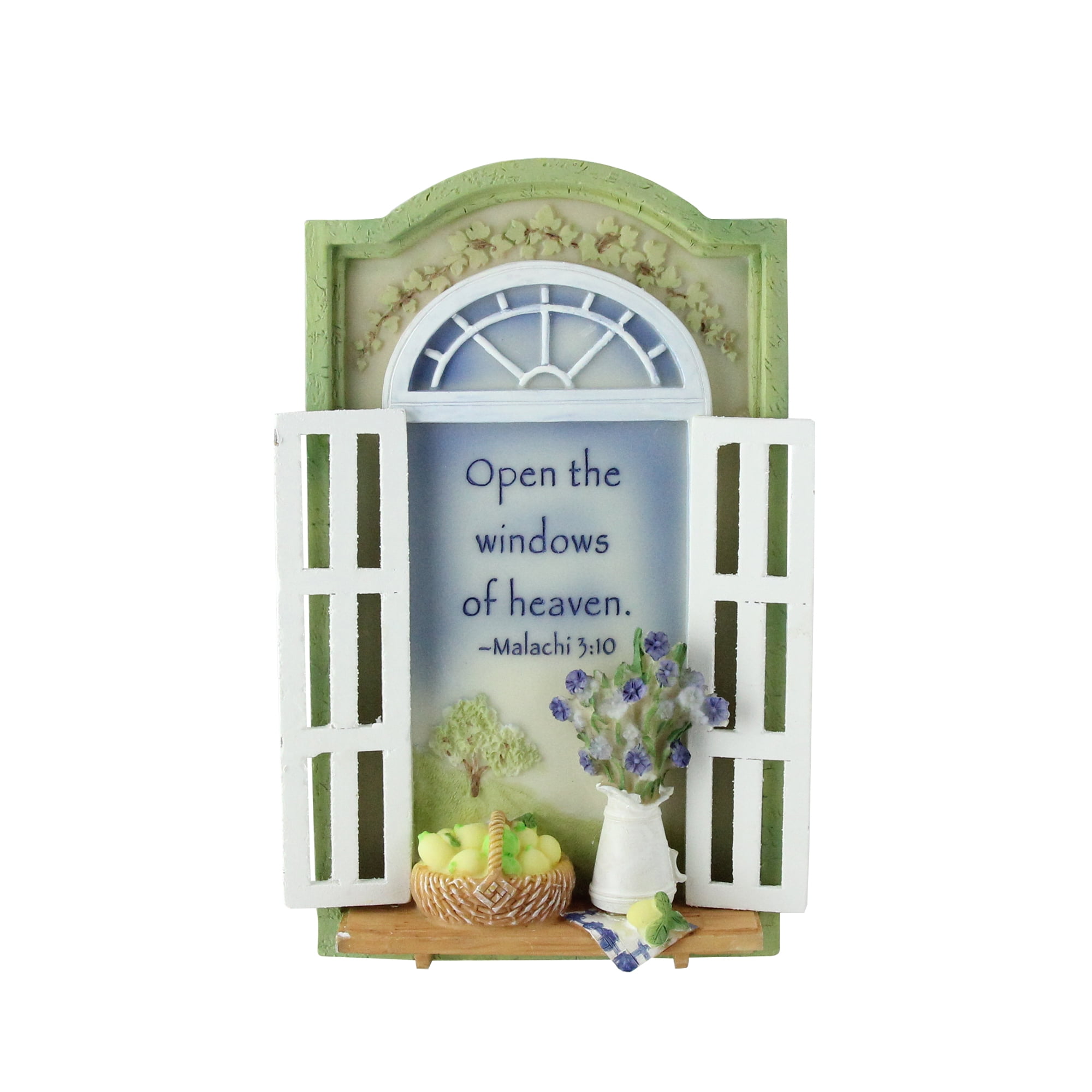 Roman Open The Windows of Heaven Bible Scripture Plaque #40863 ...