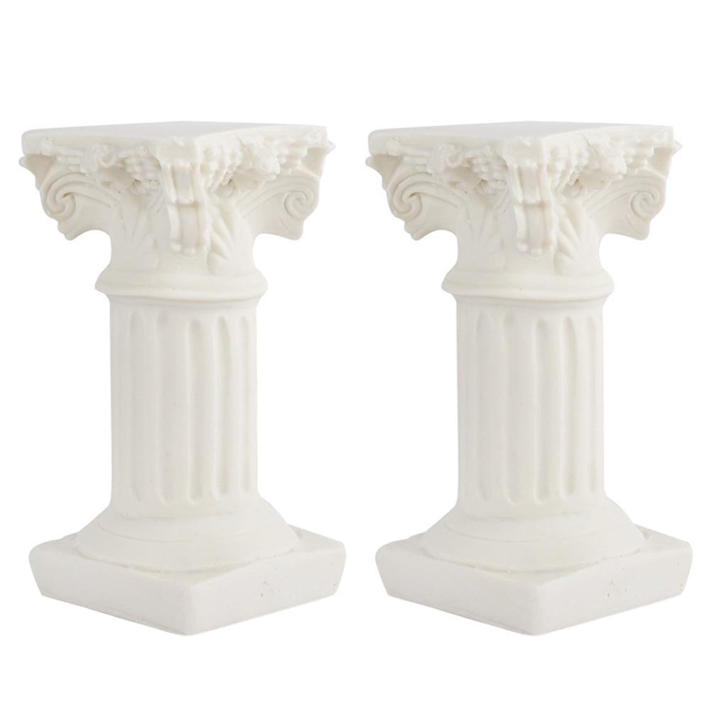 WHAMVOX 2Pcs Nordic Pillar Statue Decor Ornaments Unique Home ...