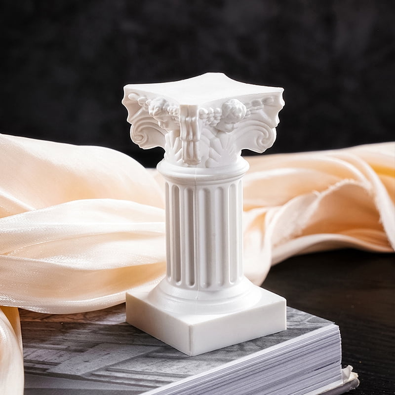 Roman Pillar Greek Column Statue Pedestal Candlestick Stand Figurine ...