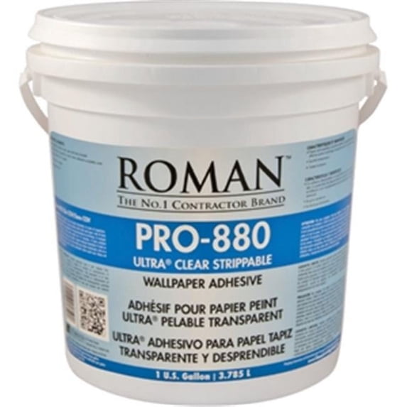 Roman Pro-880 Ultra Clear Wallpaper Adhesive, 1 gal, High Strength ...