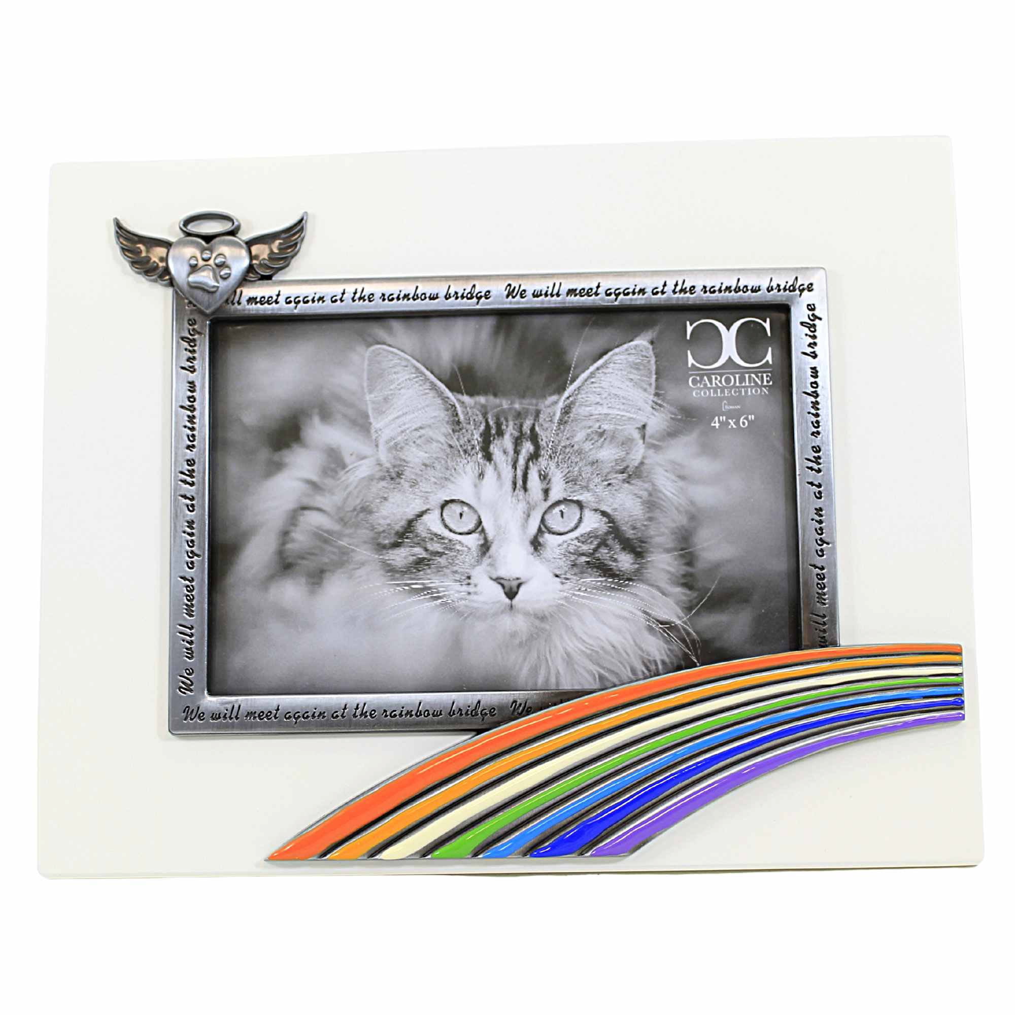 Roman Rainbow Bridge Frame - One Frame 7.0 Inch, - Angel Wings Paw ...