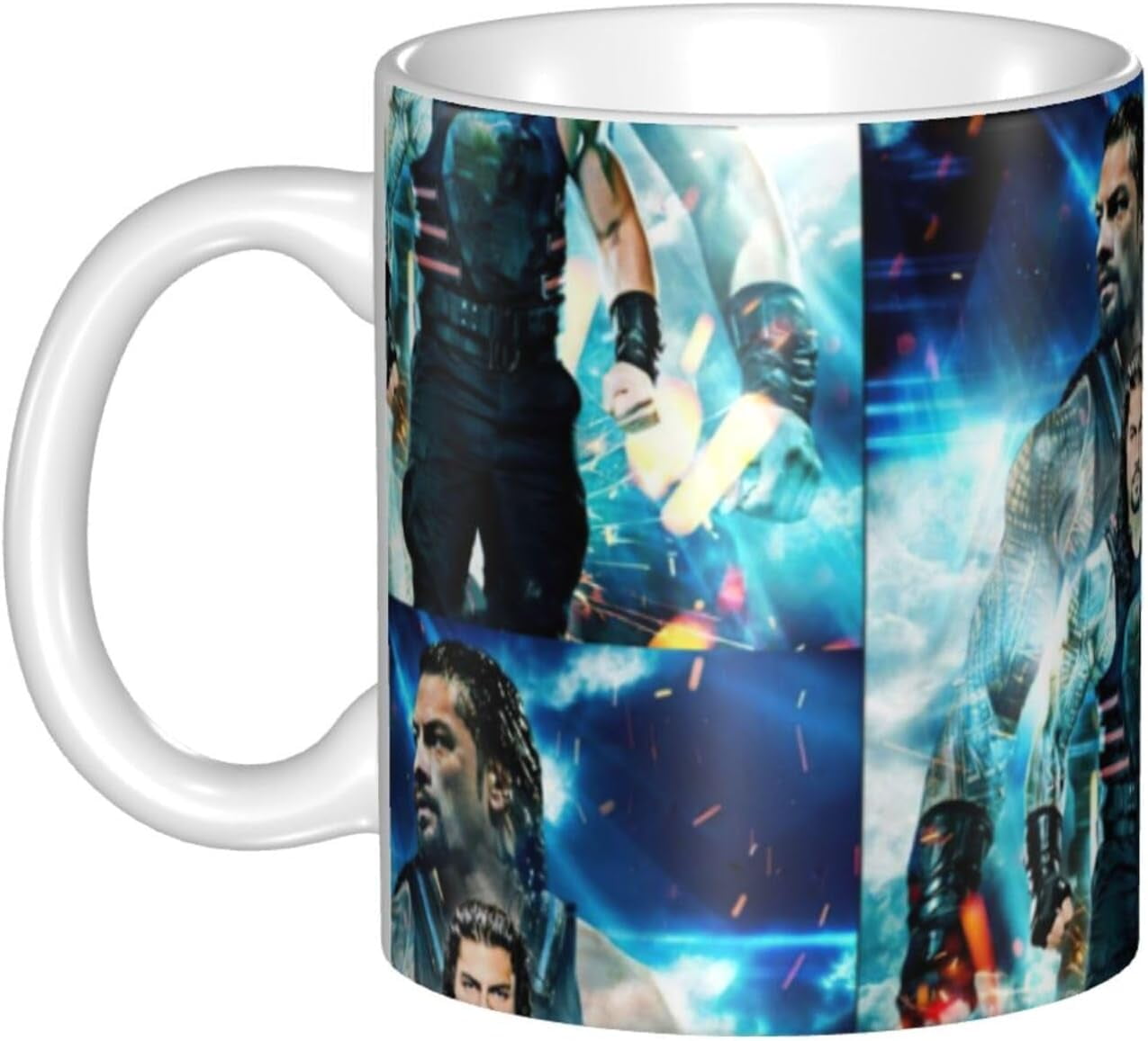 Roman Reigns 12oz Ceramic Tea Cup with Handle Reusable Mug Drinking ...
