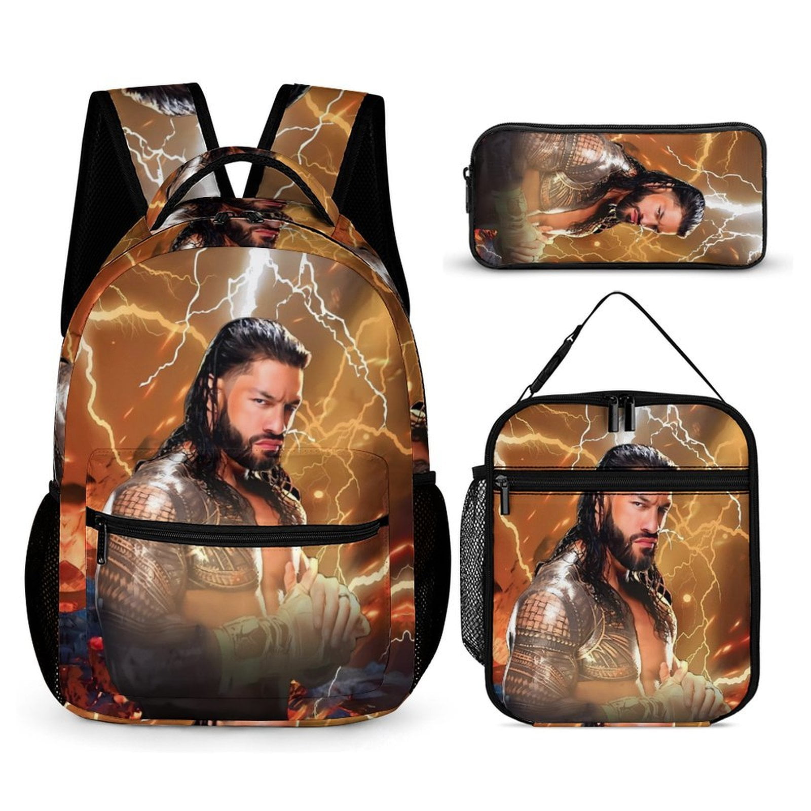 Roman-Reigns 5 Anime Backpack for Mens/Women Gifts Backpack with Lunch ...