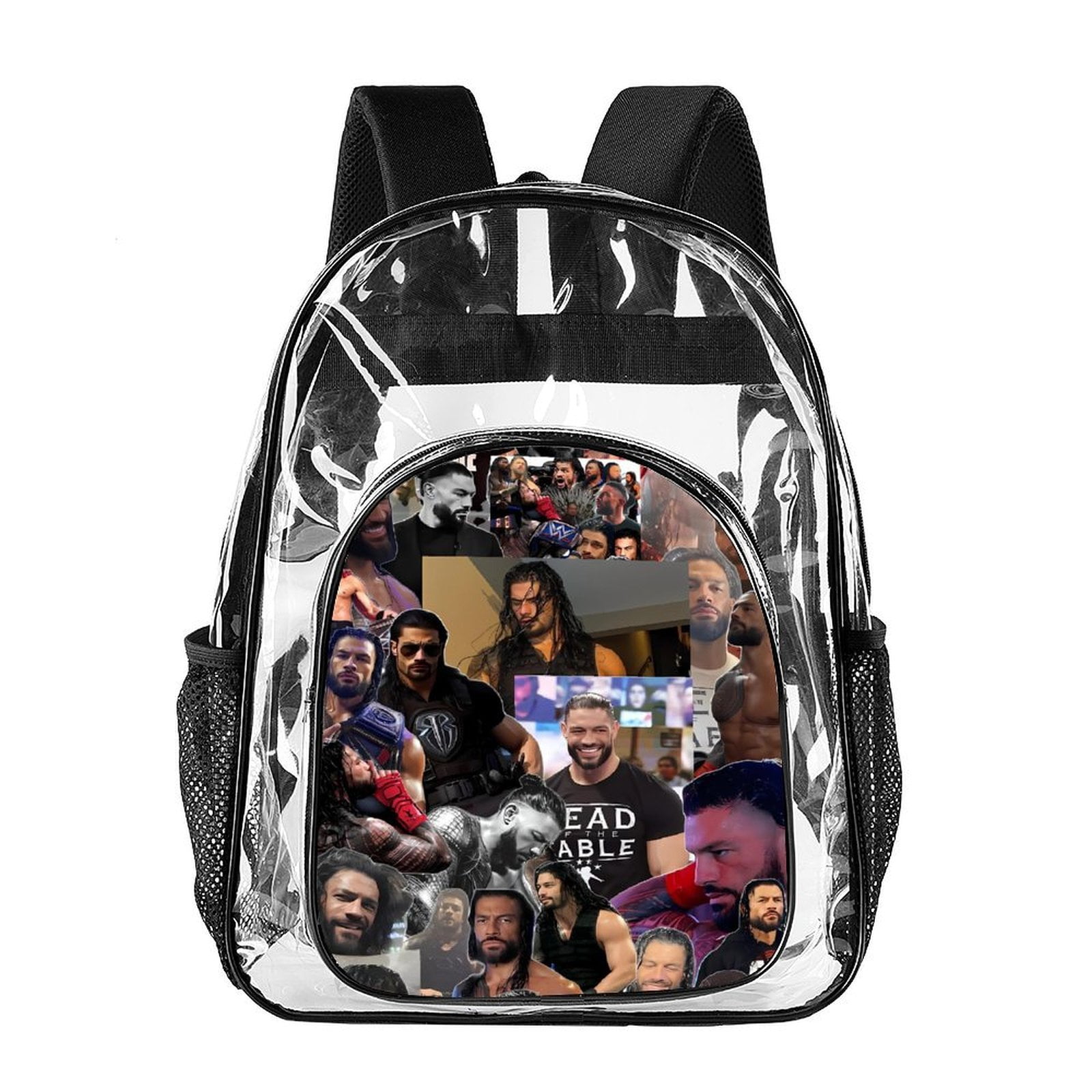 Roman-Reigns 8 Cute Clear Backpack for Mens/Women Gifts Heavy Duty - PVC Transparent Backpack ...