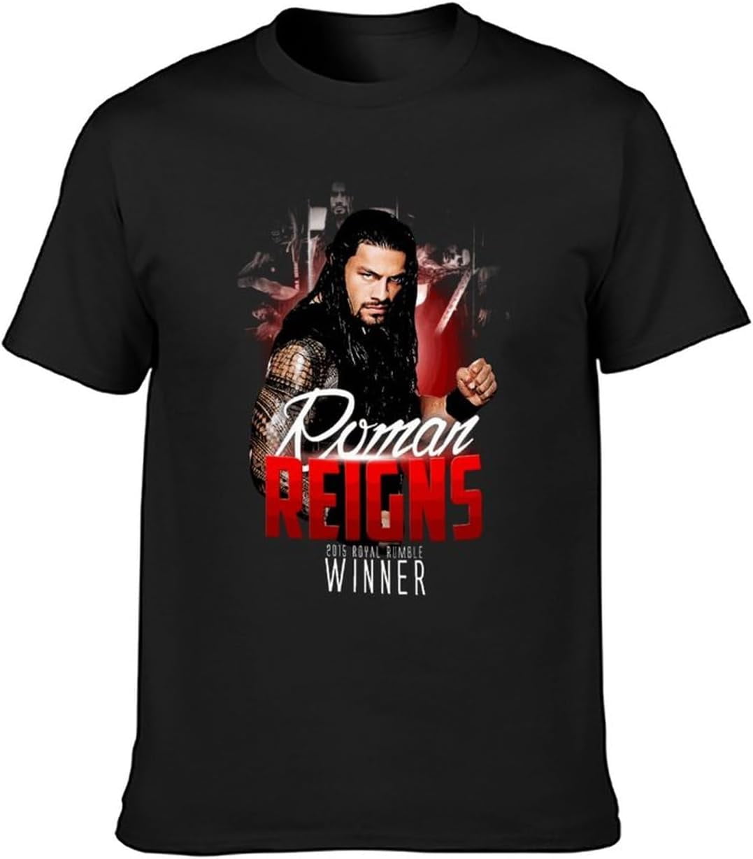 Roman Reigns Black and White Photo Lucky Half Sleeve City Prom Mens T-Shirt - Walmart.com