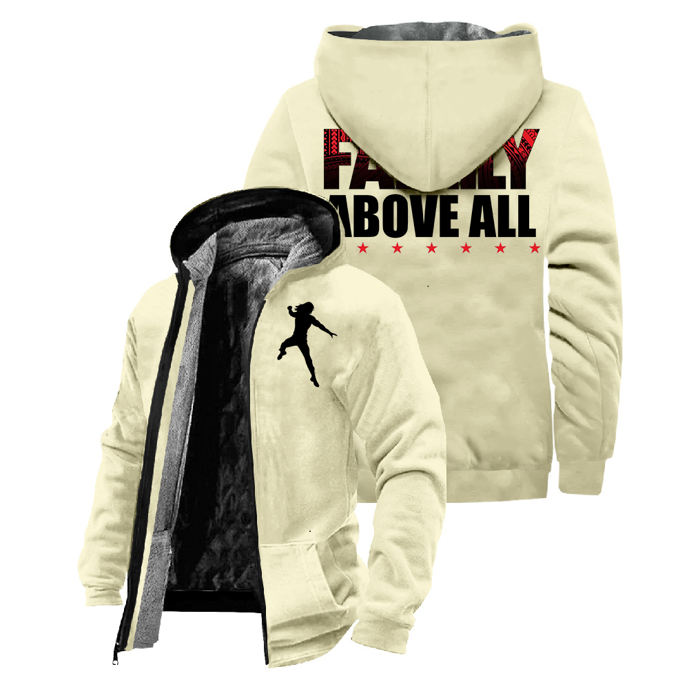 Roman Reigns Family Above All Zipper Hoodie Long Sleeve Streetwear ...