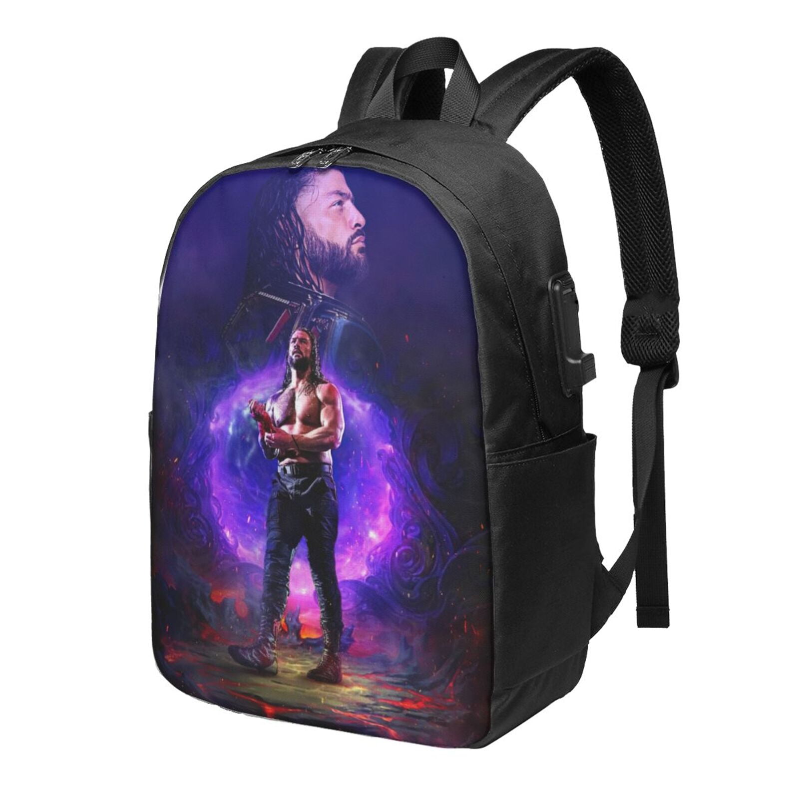 Roman Reigns Laptop Backpack With Usb Charging Port Large Travel Bags ...