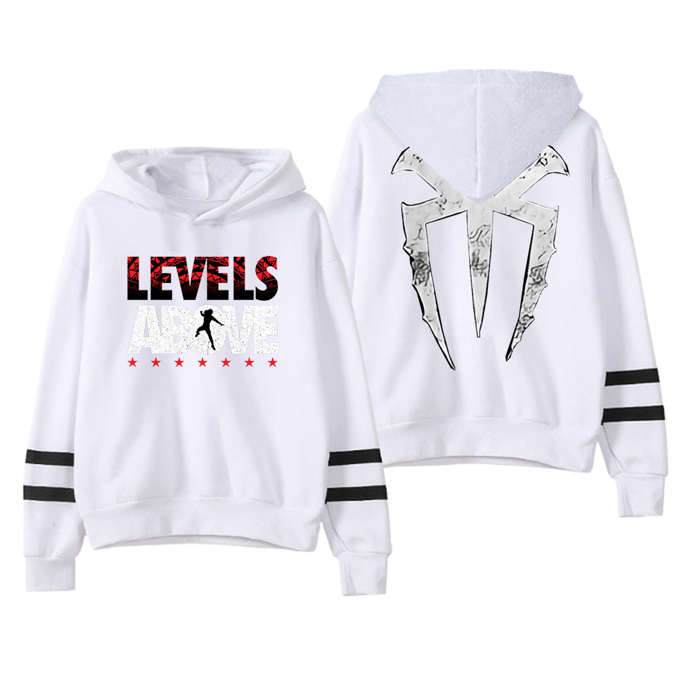 Roman Reigns Levels Above Hoodie Pocketless Parallel Bars Sleeve ...