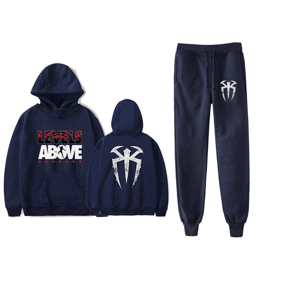 Roman Reigns Levels Above Hoodies Pants 2 Pieces Sets Casual Sweatshirt ...