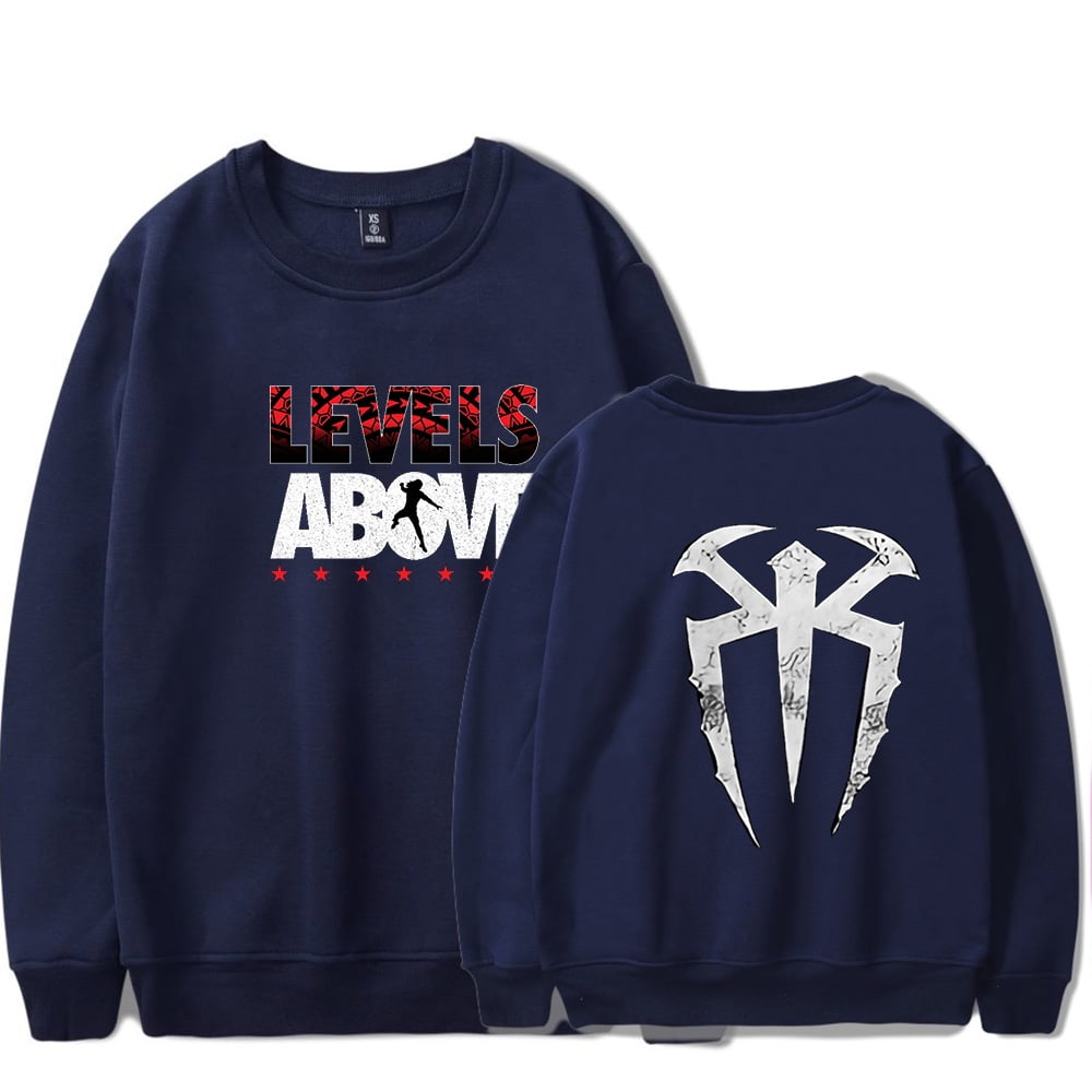 Roman Reigns Levels Above Merch Longsleeve Crewneck Hoodie Sweatshirt ...