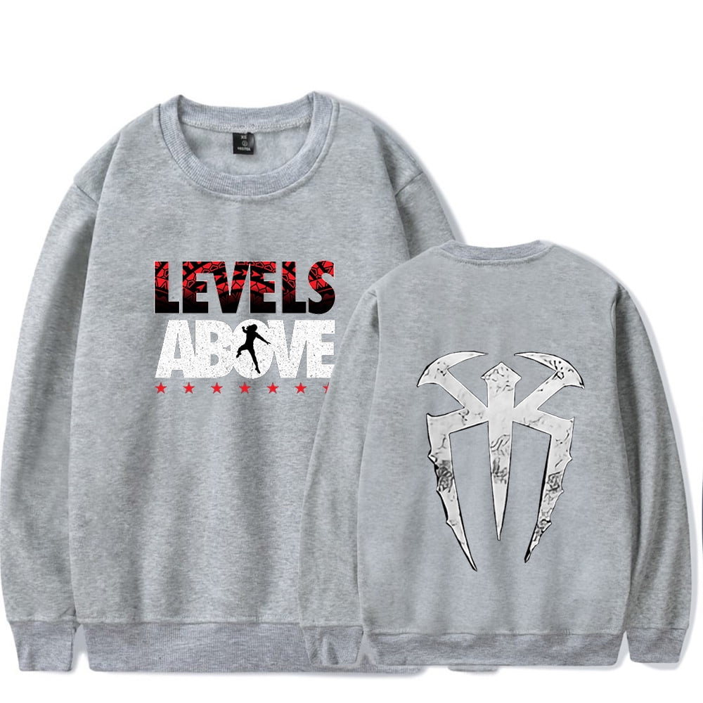 Roman Reigns Levels Above Merch Longsleeve Crewneck Hoodie Sweatshirt ...