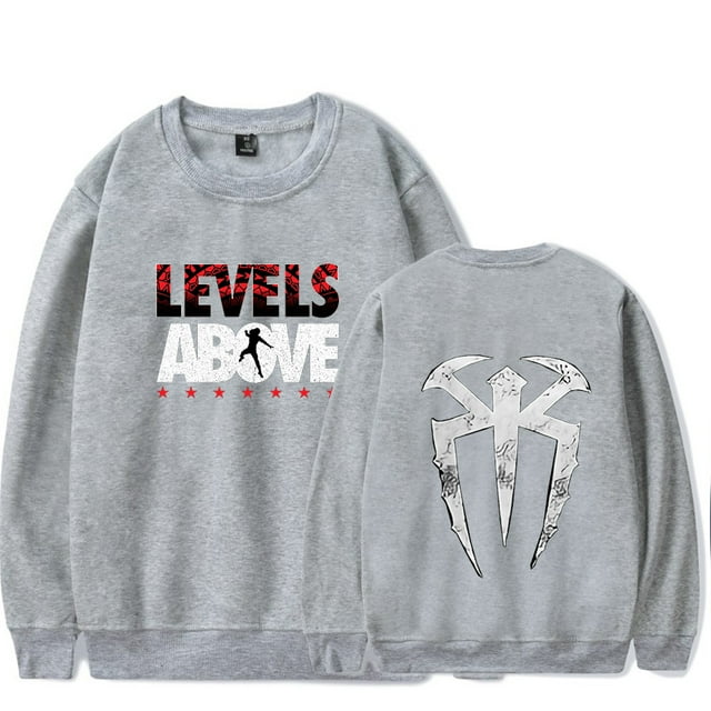Roman Reigns Levels Above Merch Longsleeve Crewneck Hoodie Sweatshirt ...
