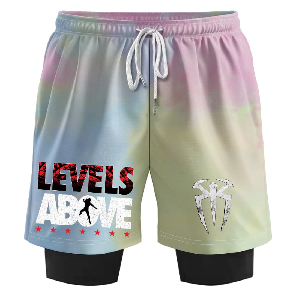 Roman Reigns Levels Above Sweatshorts Women Men's 2 in 1 Running Shorts ...