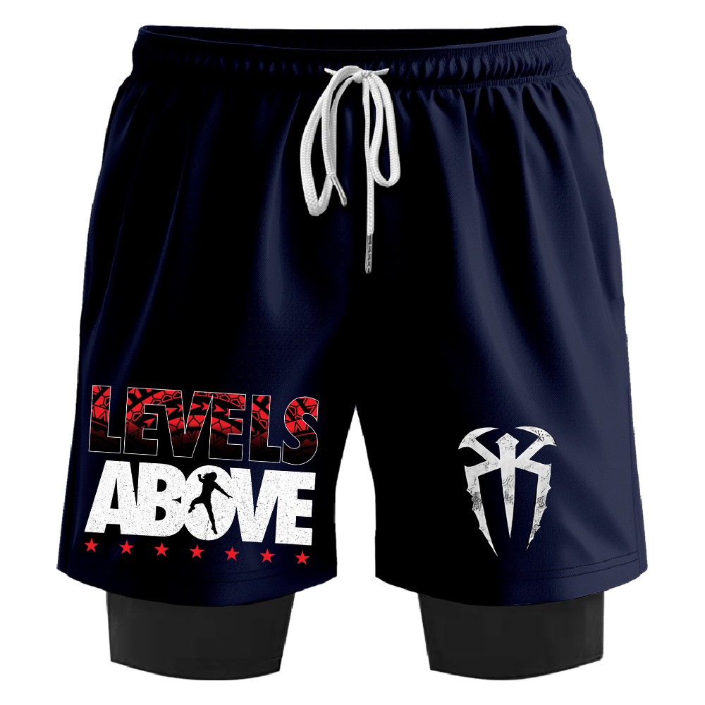 Roman Reigns Levels Above Sweatshorts Women Men's 2 in 1 Running Shorts ...