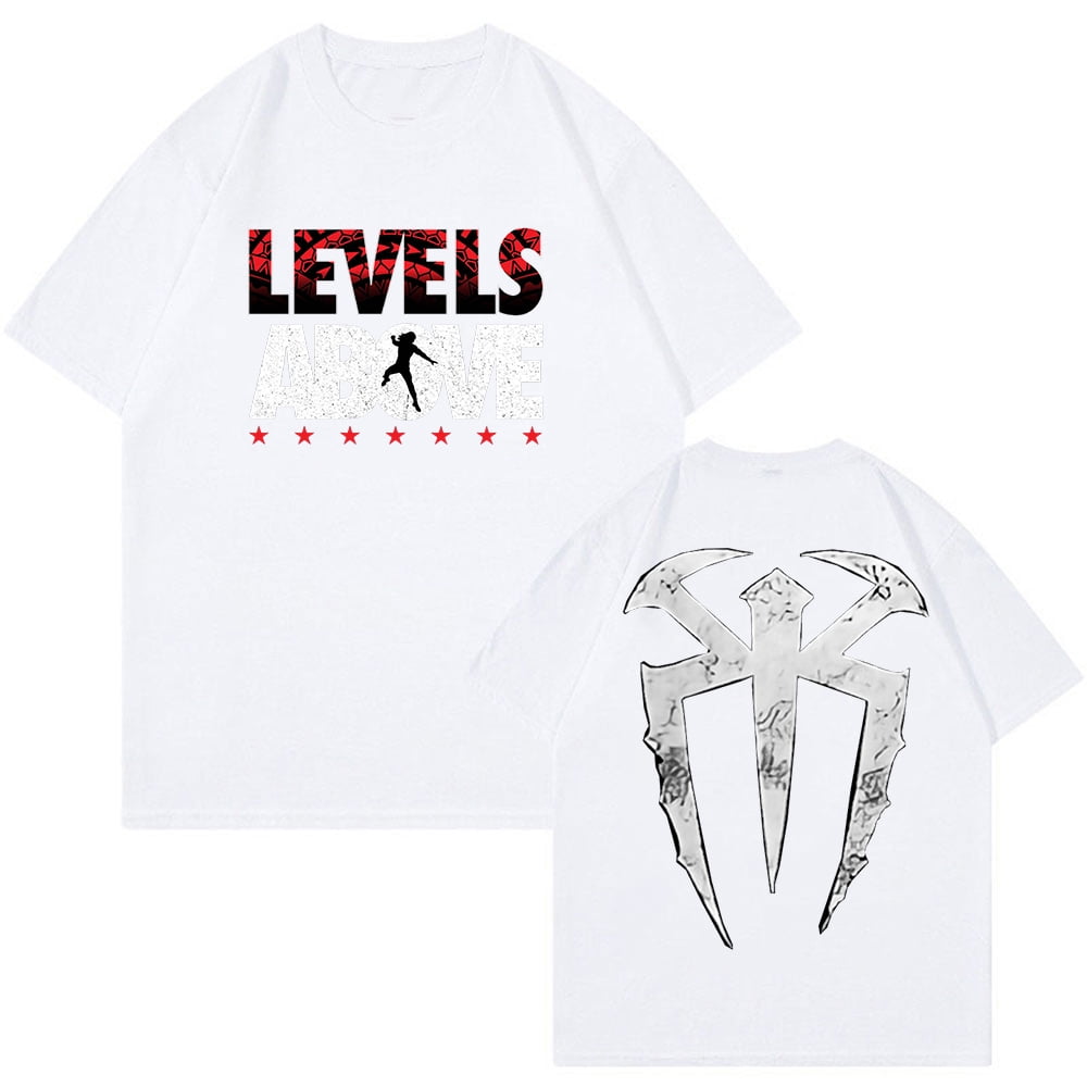 Roman Reigns Levels Above T-shirt Crewneck Short Sleeve Tee Women Men ...