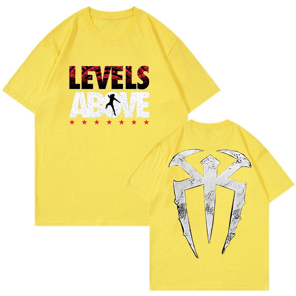 Roman Reigns Levels Above T-shirt Crewneck Short Sleeve Tee Women Men ...