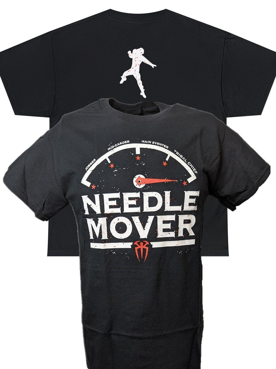 Roman Reigns Needle Mover Black T-shirt - Walmart.com