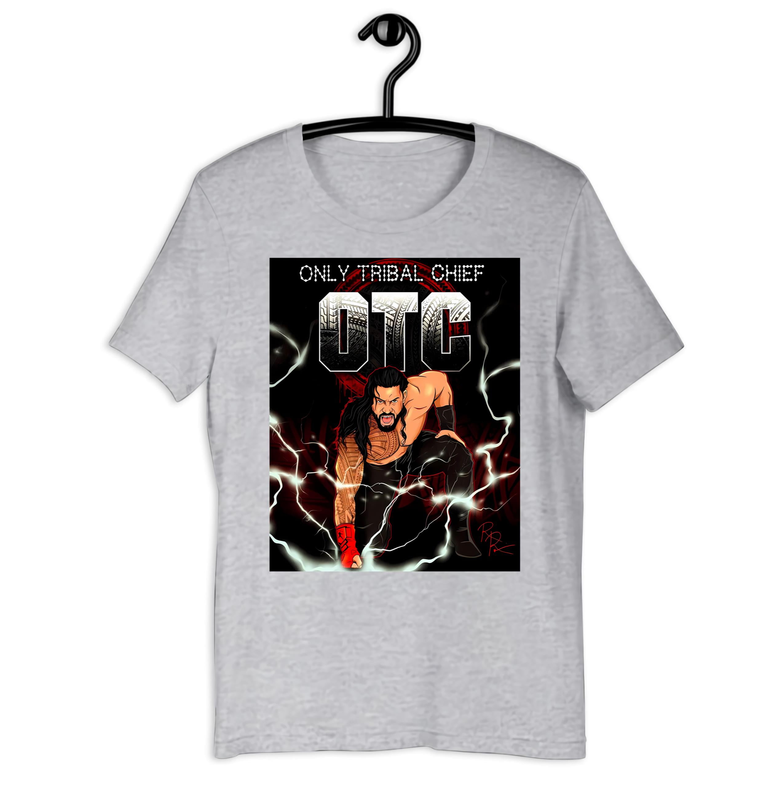 Roman Reigns OTC Shirt Black Only Tribal Chief - Walmart.com