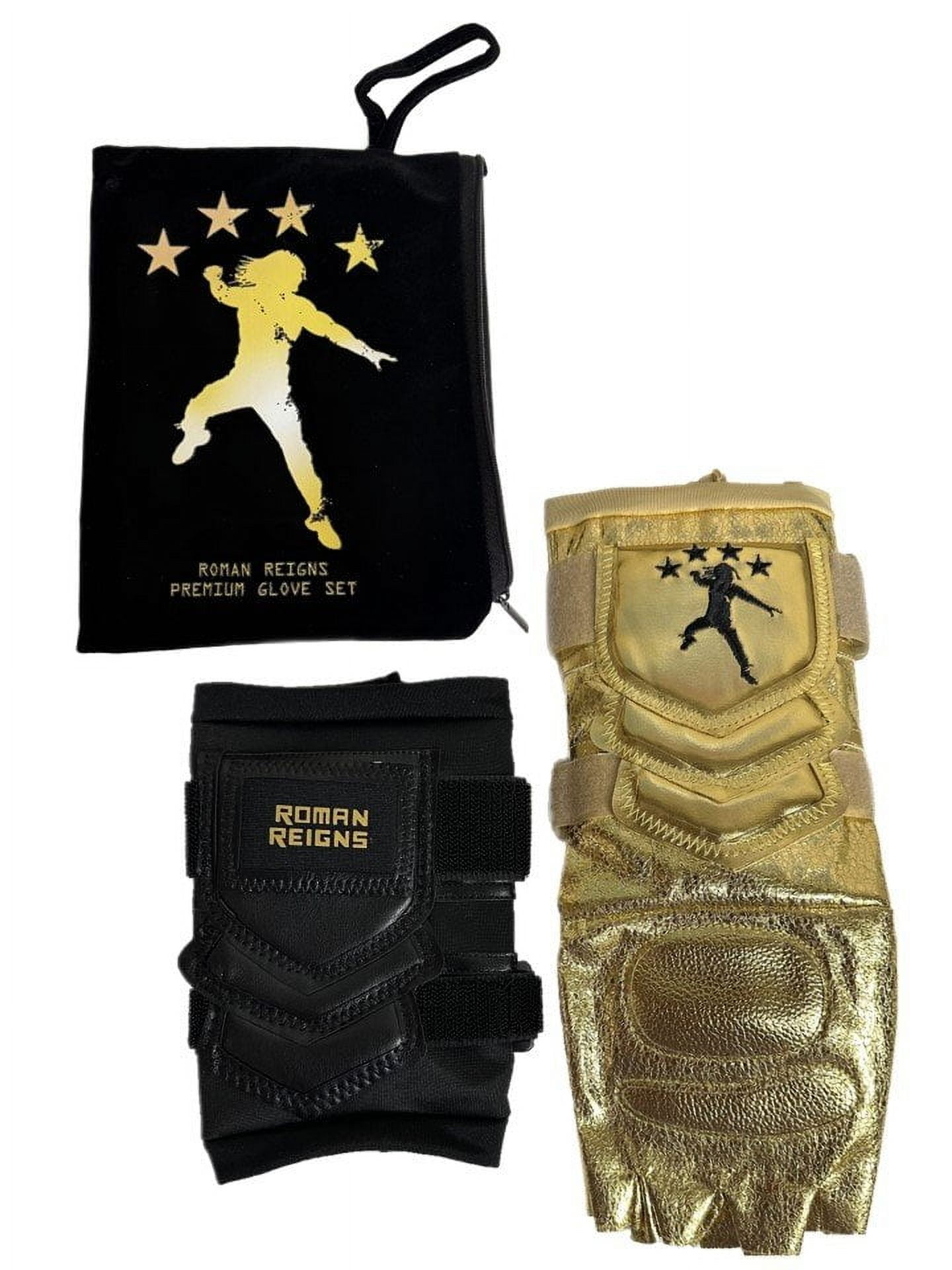 Roman Reigns Premium Gold Glove and Gauntlet Set - Walmart.com