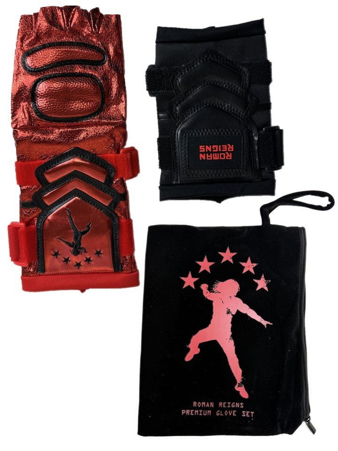 Roman Reigns Premium Red Glove and Gauntlet Set - Walmart.com