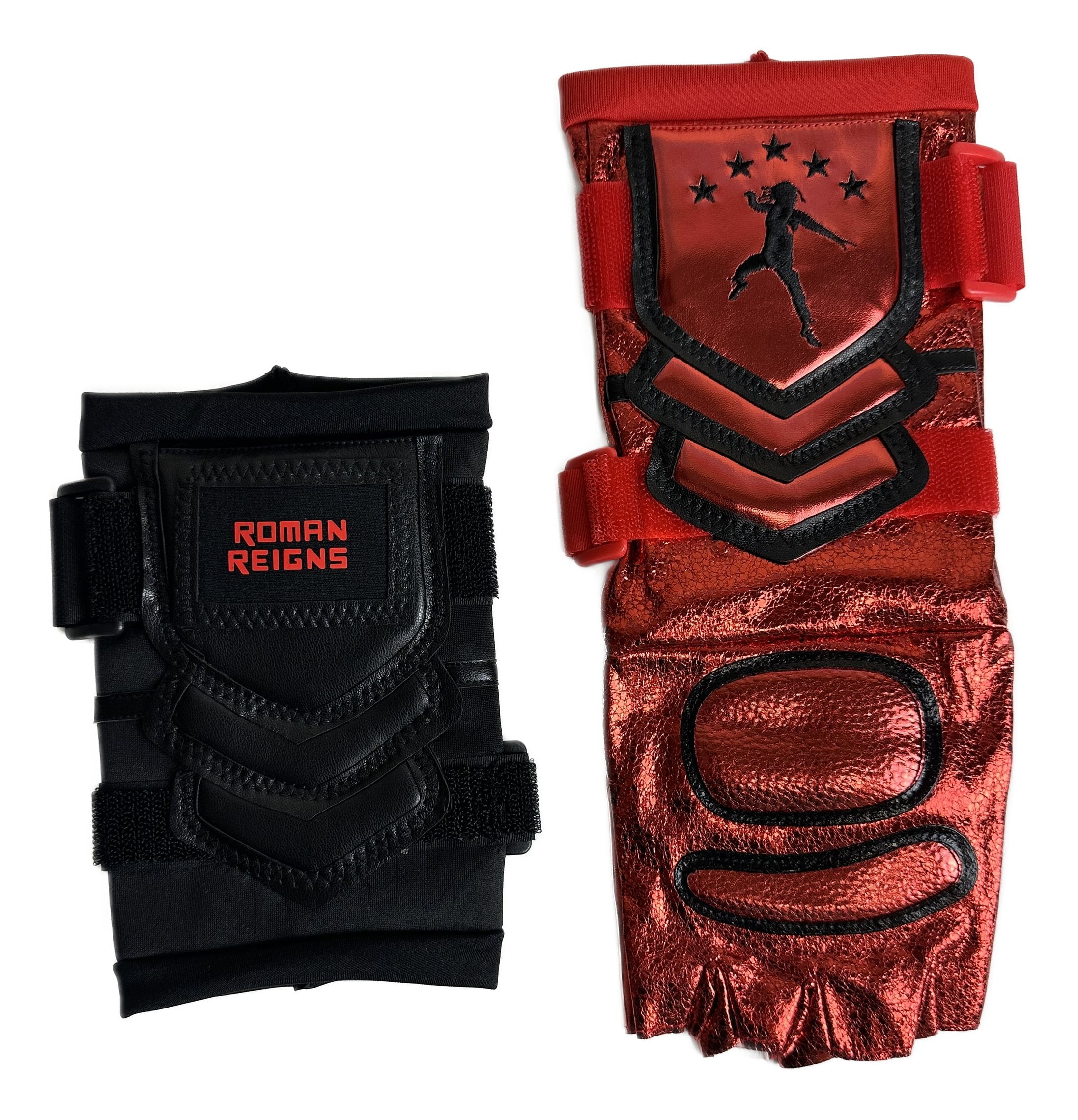 Roman Reigns Premium Red Glove and Gauntlet Set - Walmart.com