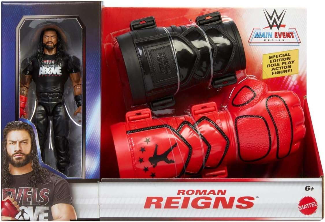 Roman Reigns (Role Play) and Main Event Figure Mattel WWE Toy Wrestling ...