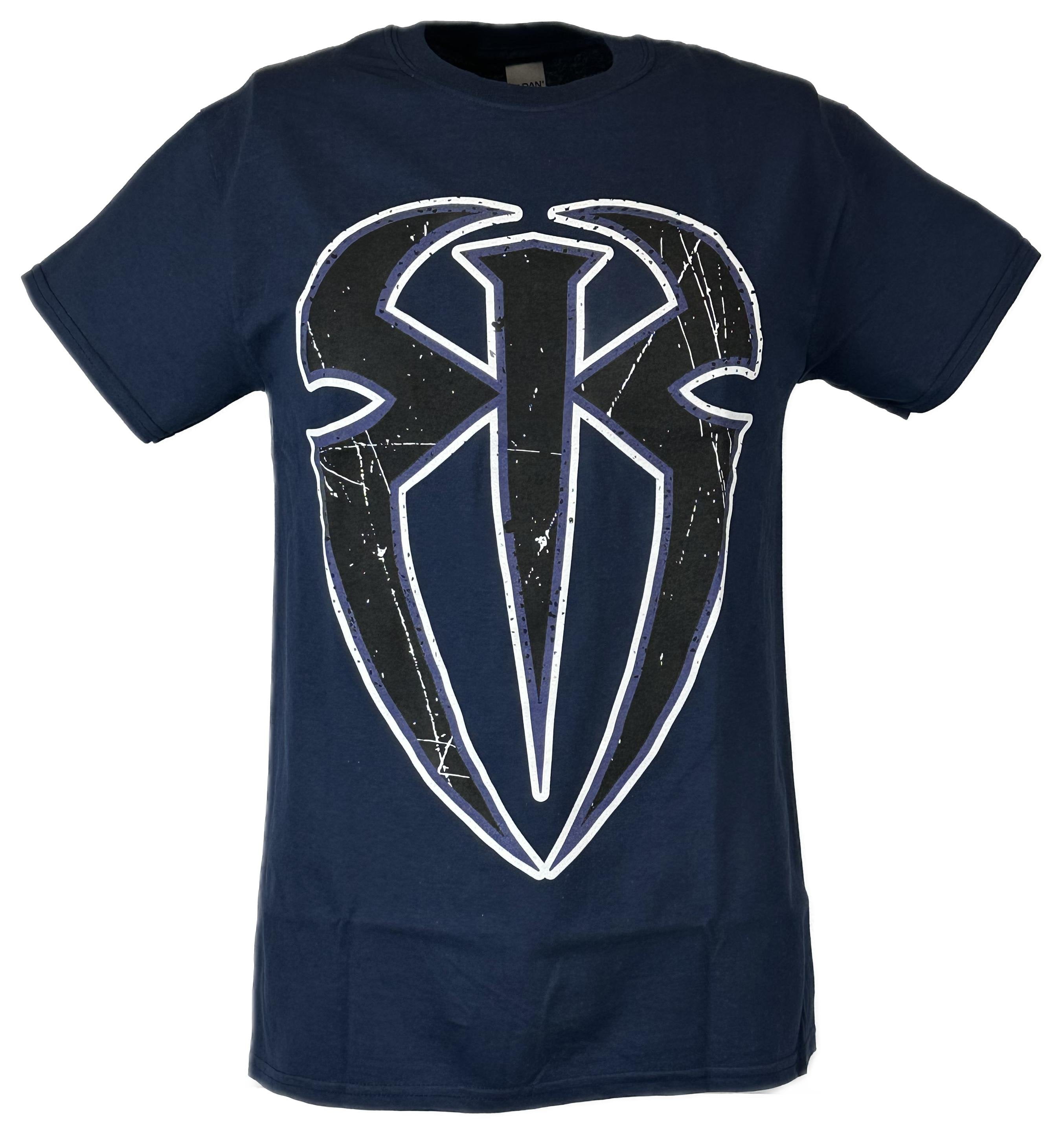 Roman Reigns Spider Logo Mens Blue T-shirt S - Walmart.com
